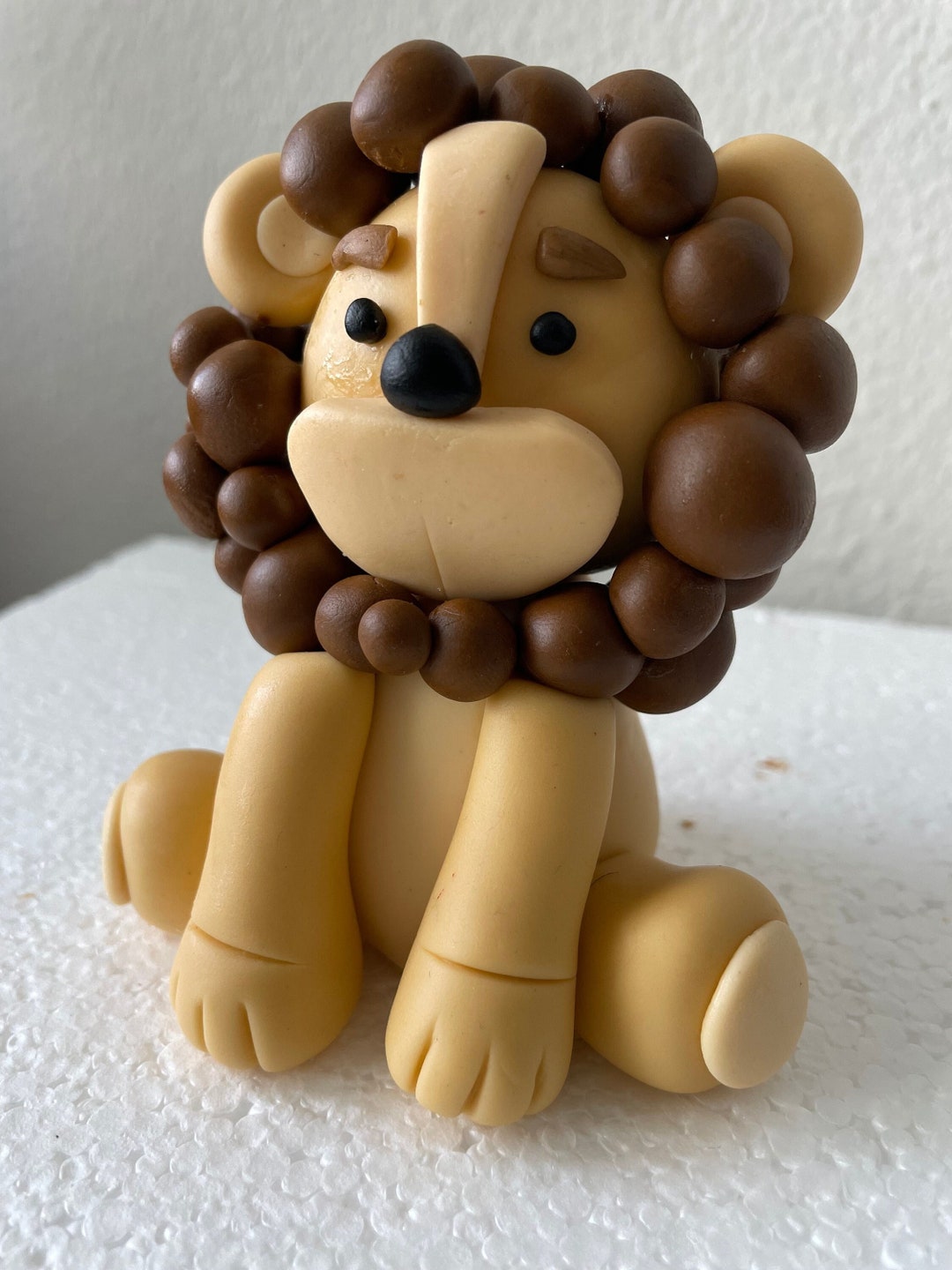 Lion Fondant Cake Topper 4D, Cupcakes Edible Custom Personalized, Baby ...