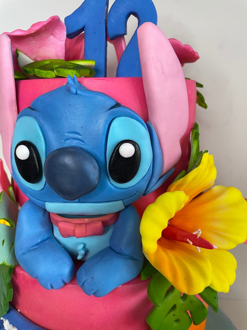 Stitch Fondant Cake Topper 3D, Cupcakes Edible Custom Personalized - Etsy