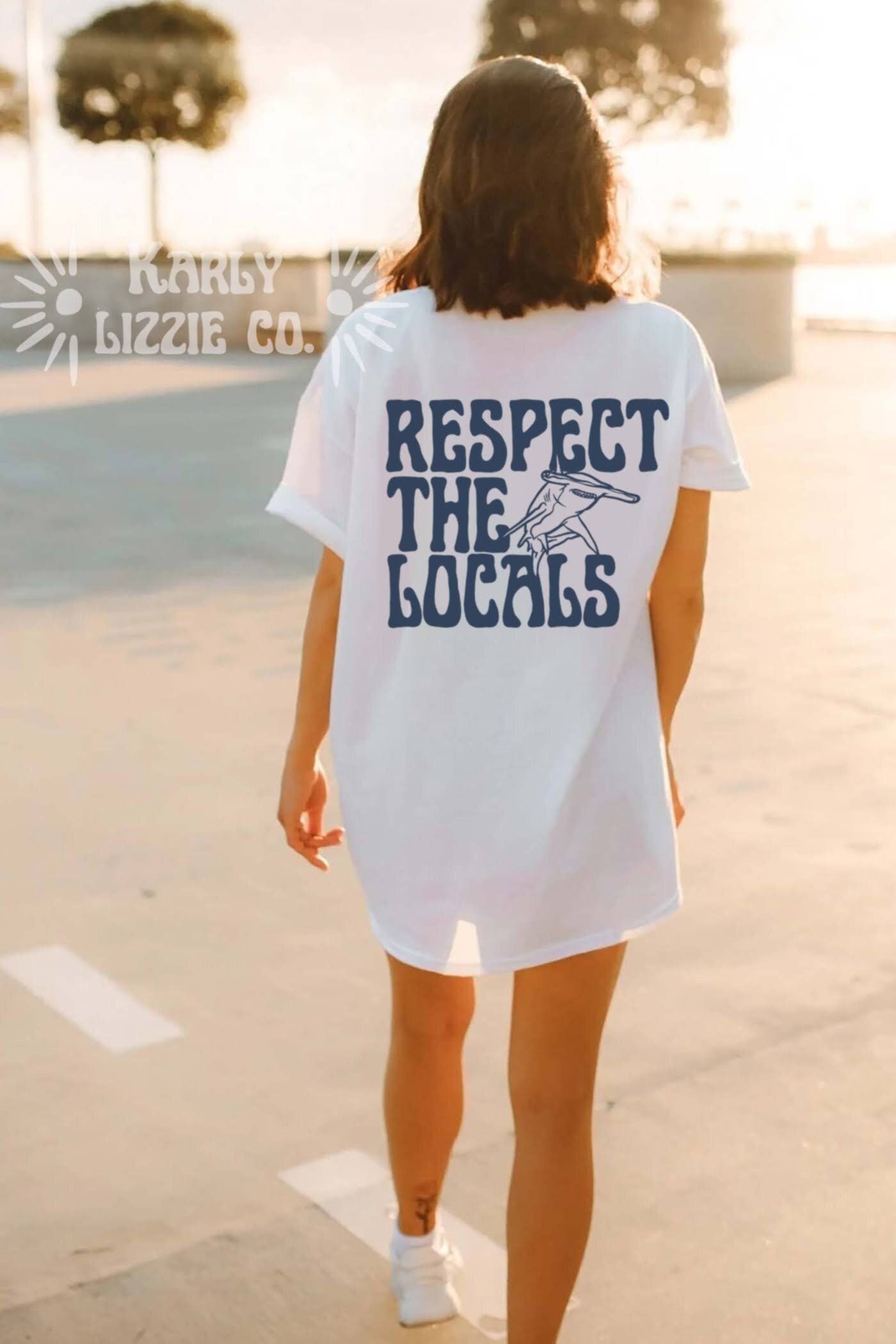 Respect the Local Sharks T-shirt Hammerhead Shark Shirt - Etsy