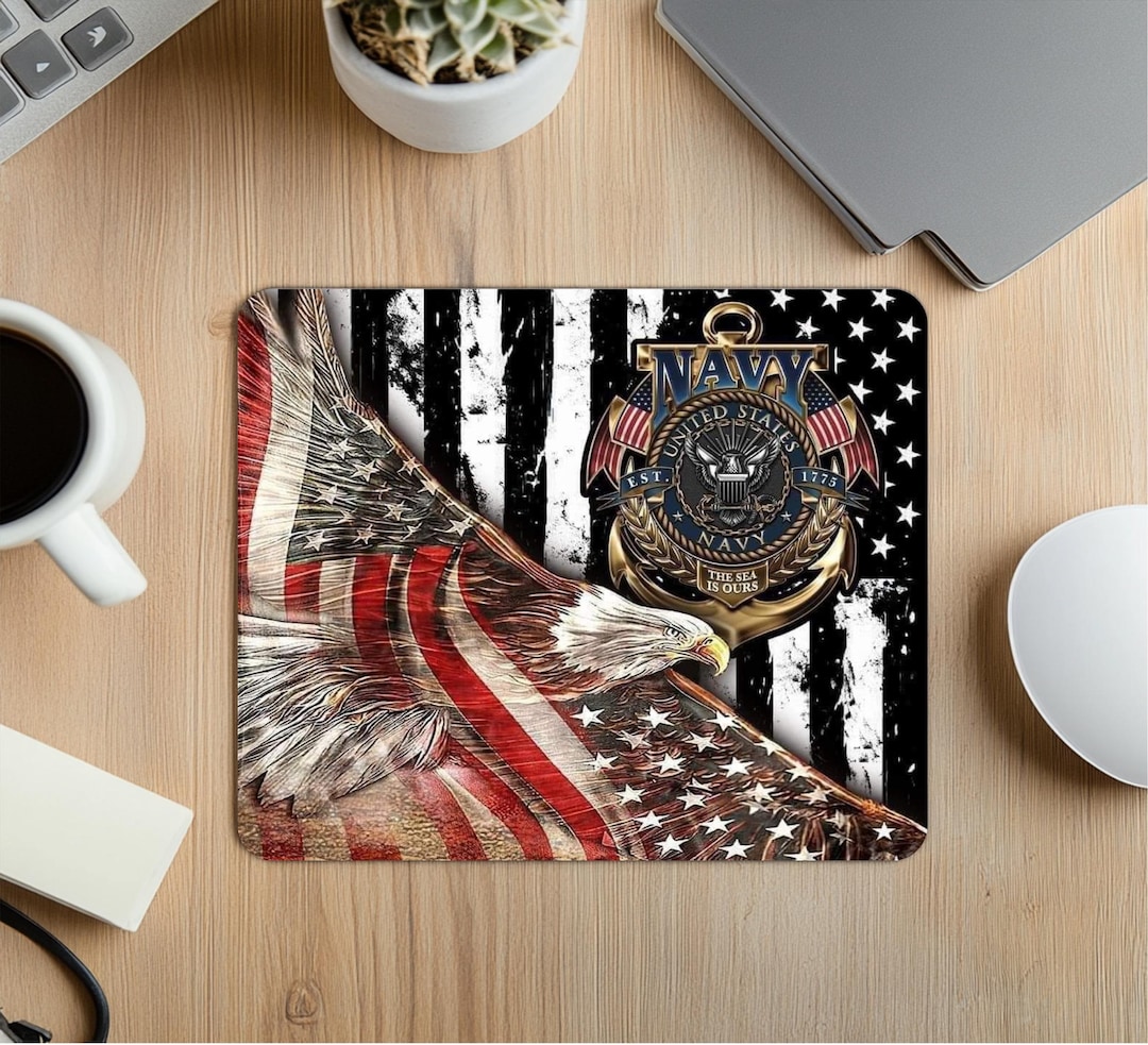 Navy Military Mouse Pad Support Our Troops and Veterans QUICK SHIPPING ...