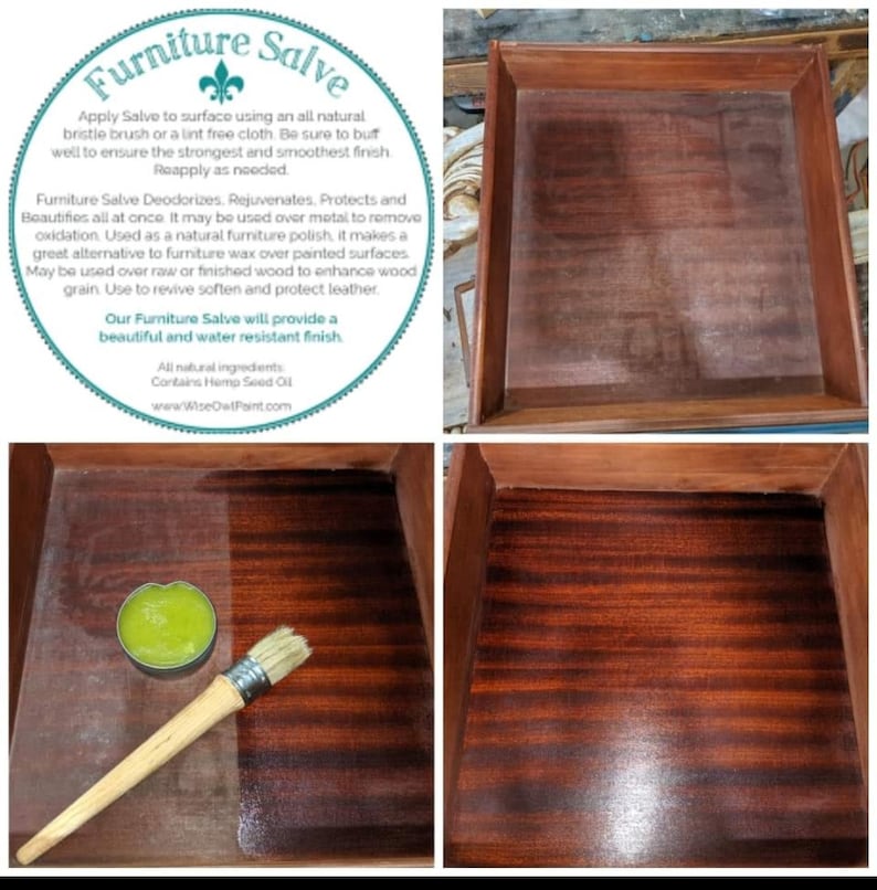 Wise Owl Furniture Salve and Brush Combo Options or Salve Only Option ...