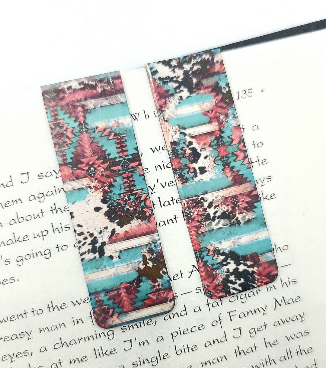 Tribal Aztec Magnetic Bookmark Set of 2 Gift for Booklovers - Etsy
