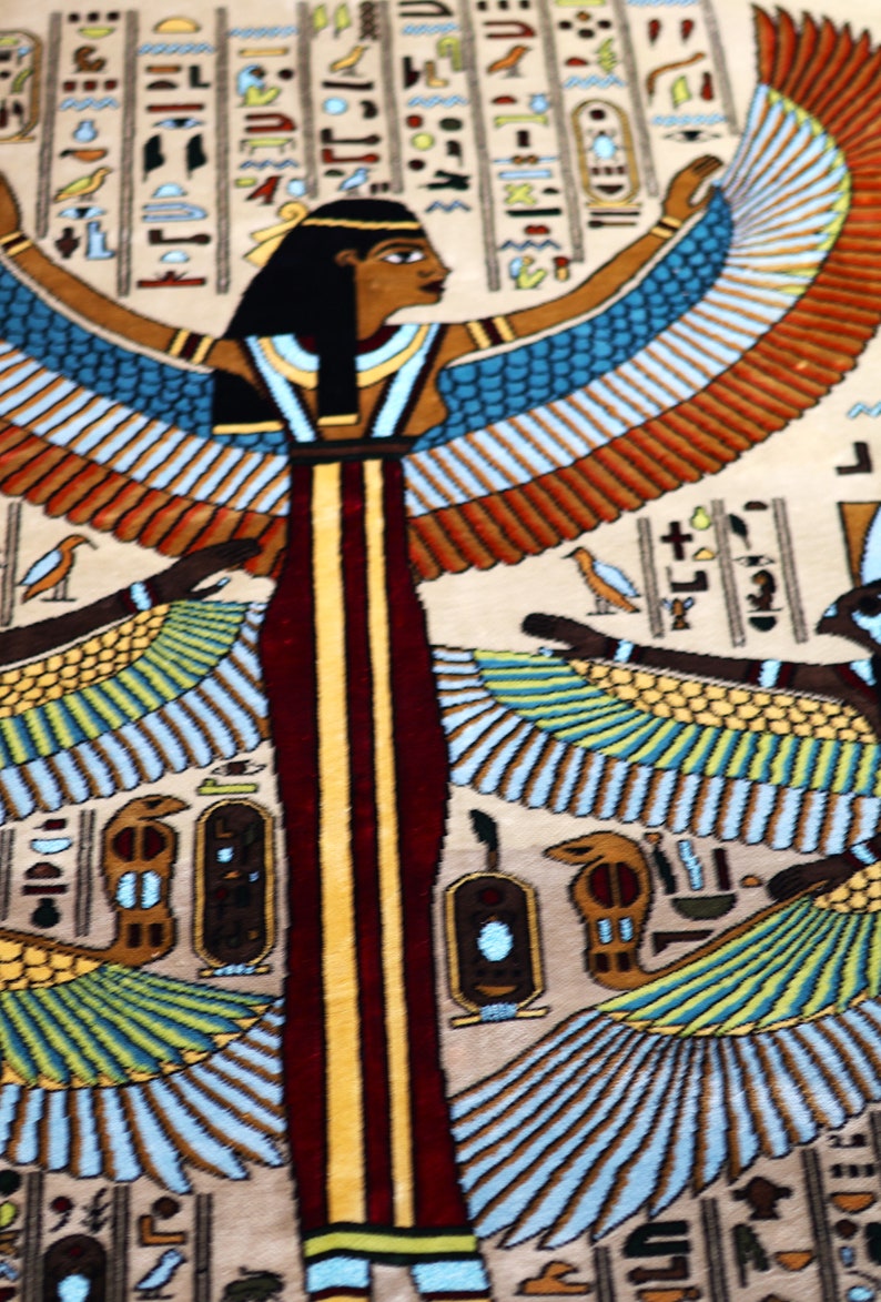 Maat the Egyptian Goddess of Justice handwoven Premium Egyptian Cotton ...