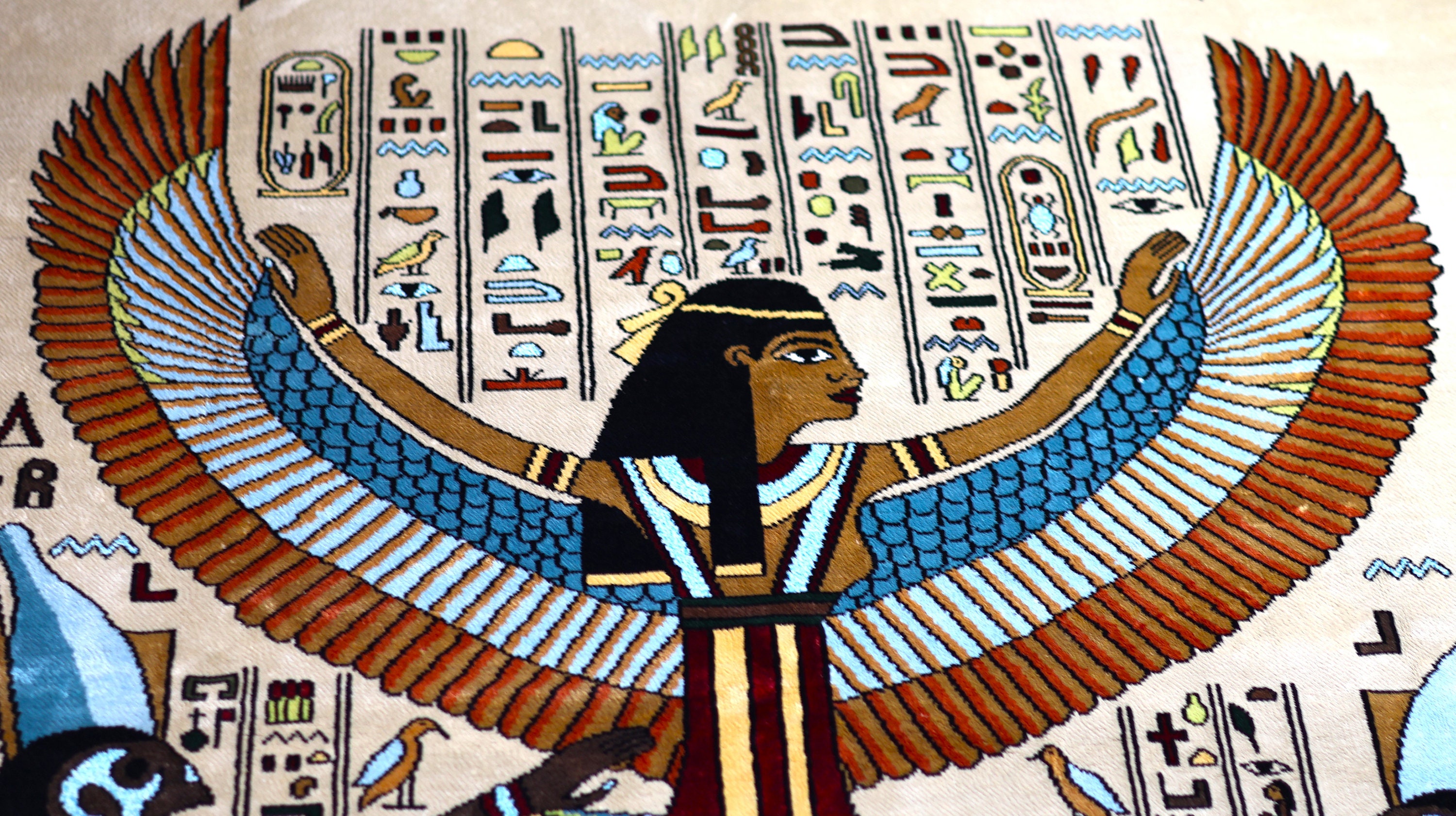 Maat the Egyptian Goddess of Justice handwoven Premium Egyptian Cotton ...
