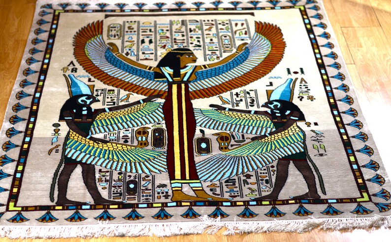 Maat the Egyptian Goddess of Justice handwoven Premium Egyptian Cotton ...