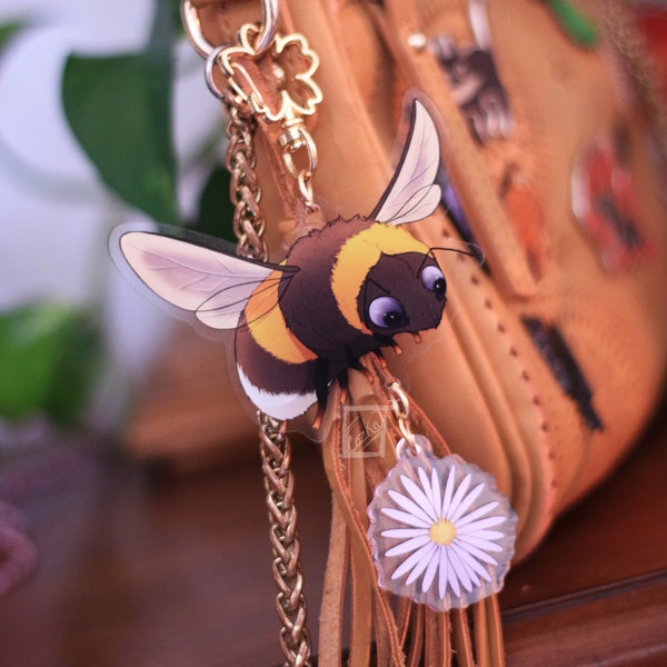 Bumble Bee Keychain - Etsy