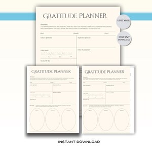 Minimalist Gratitude Daily Checklist, Gratitude Checklist, Mindfulness ...