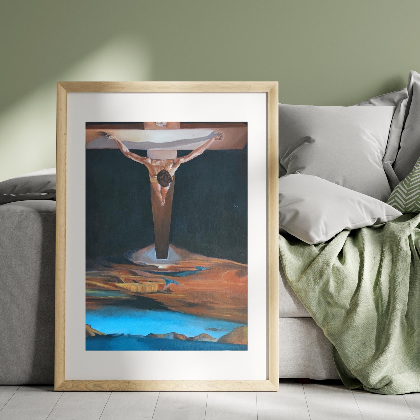 Jesus Christ Handmade Painting Printable, Digital Download Religious ...