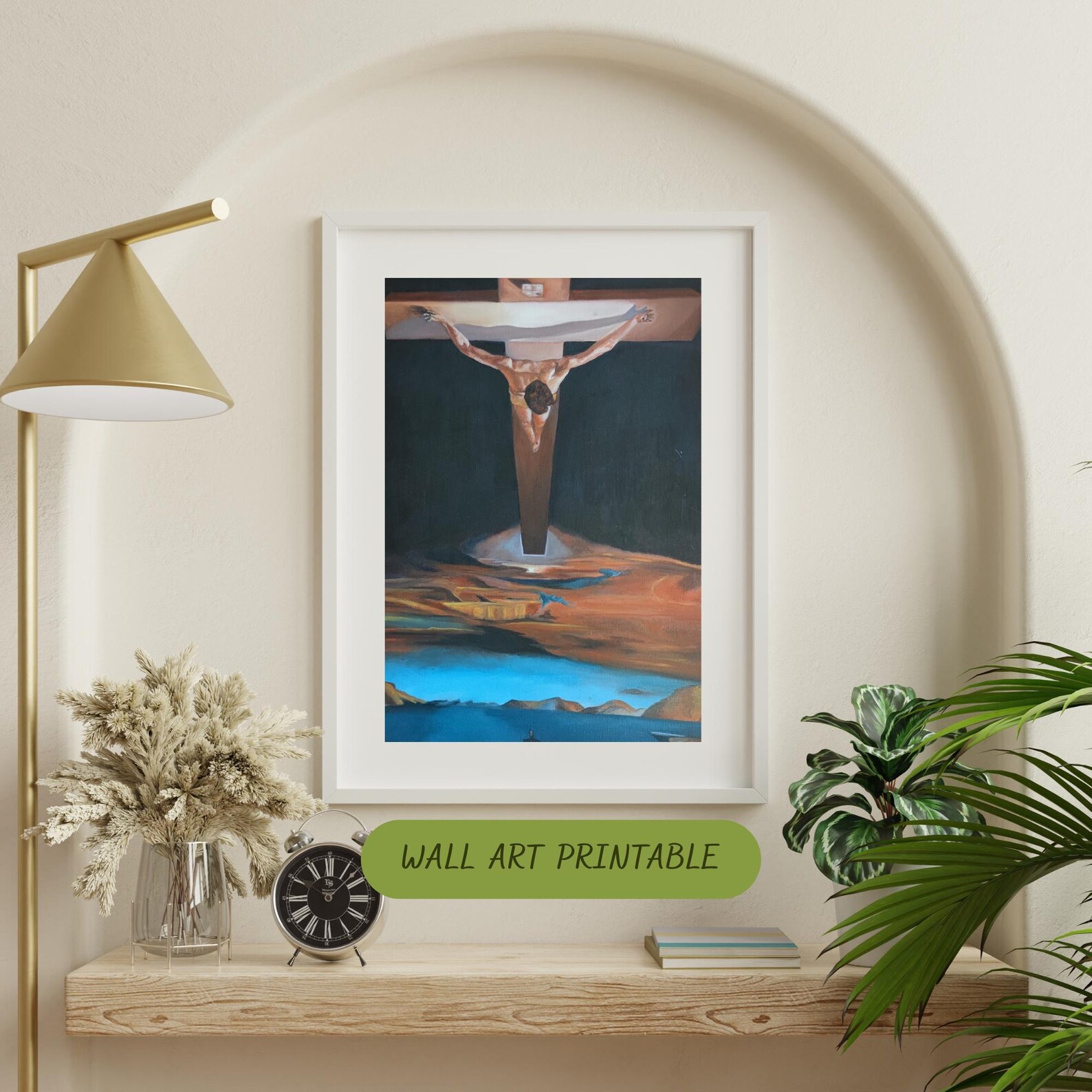 Jesus Christ Handmade Painting Printable, Digital Download Religious ...
