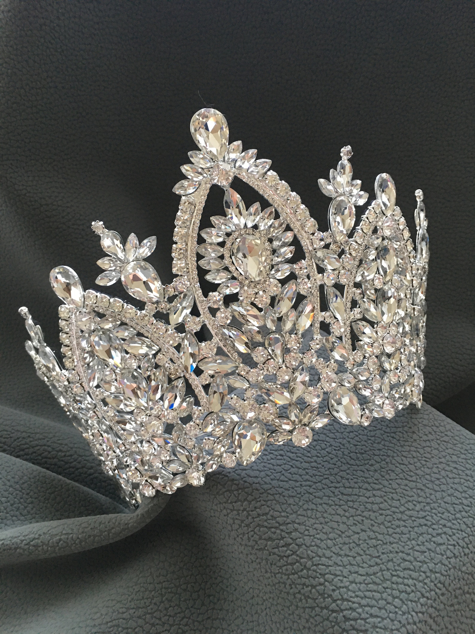 Wedding Tiaras Bridal Tiara, Crown, High Crystal Tiara, Bridal Diadem ...