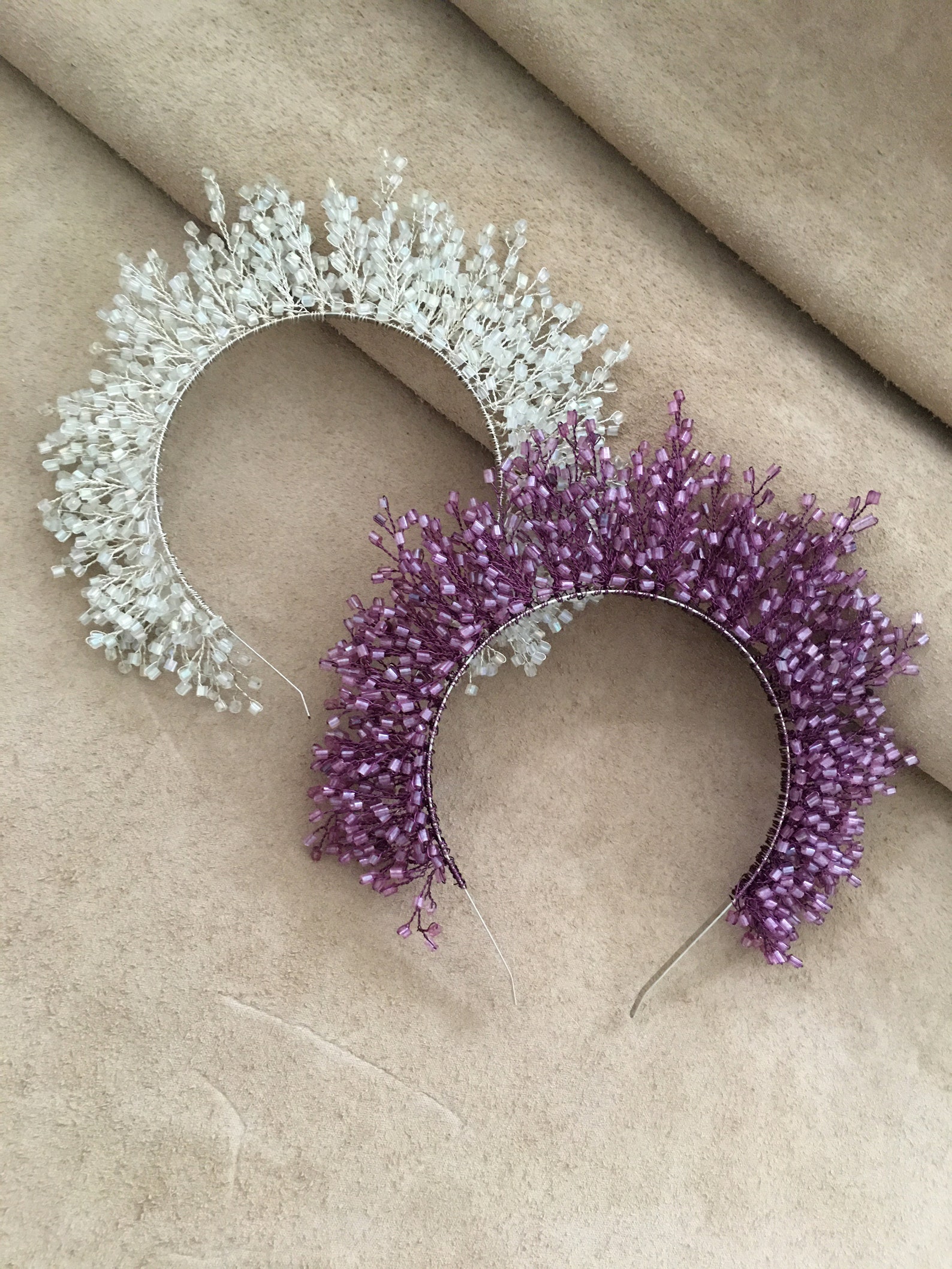 Crown, Bridal Crystal Beads Hair Accessory, Bridal Hairpiece, Bridal ...