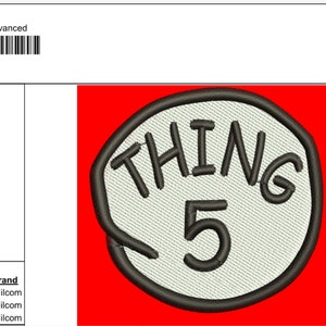 Dr Seuss Thing 1, Thing 2 , Thing 3, Thing 4, Thing 5, Thing 6 Filled ...