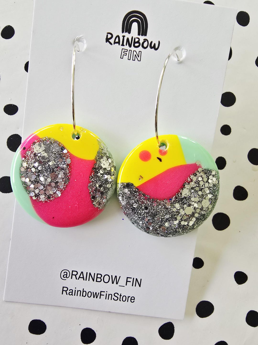 Lolly Drop Hoops - Etsy