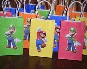 Super Mario Birthday Goodie Bags - Etsy