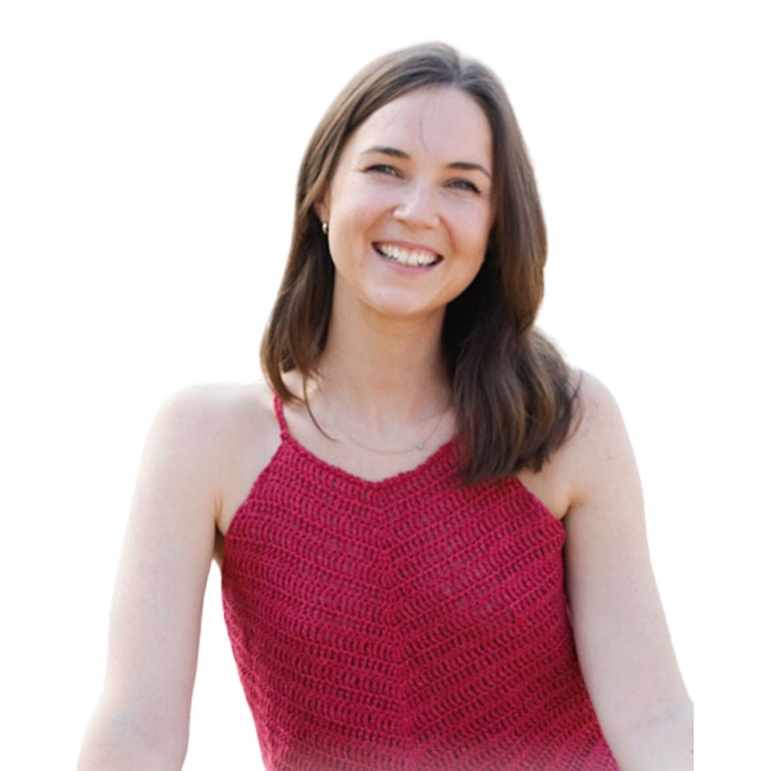 Crochet Pattern, Red Crochet Top Pattern, Women Crochet Pattern, Crop ...