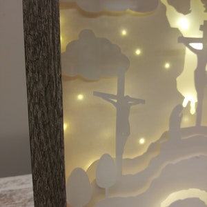 Empty Tomb Lightbox 9 X 9 Shadow Box Jesus Resurrection - Etsy