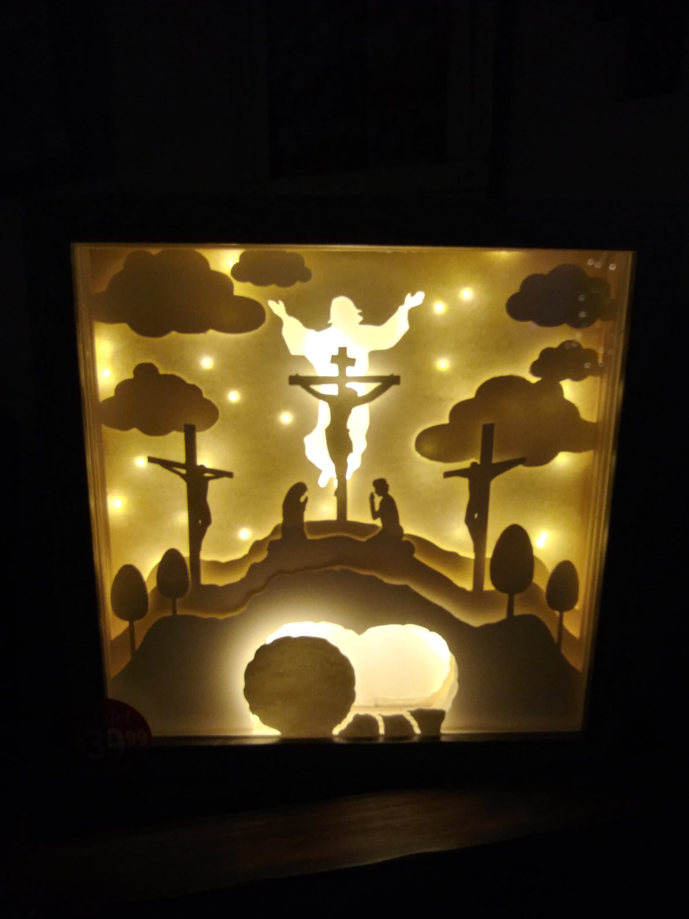 Empty Tomb Lightbox 9" X 9" Shadow Box Jesus Resurrection - Etsy