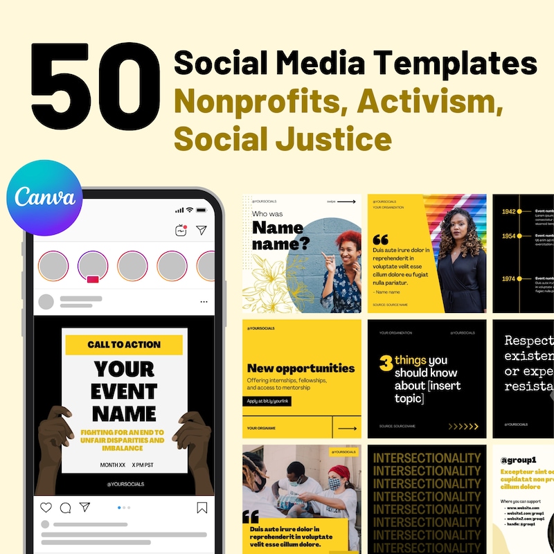 Social Media Templates - Etsy