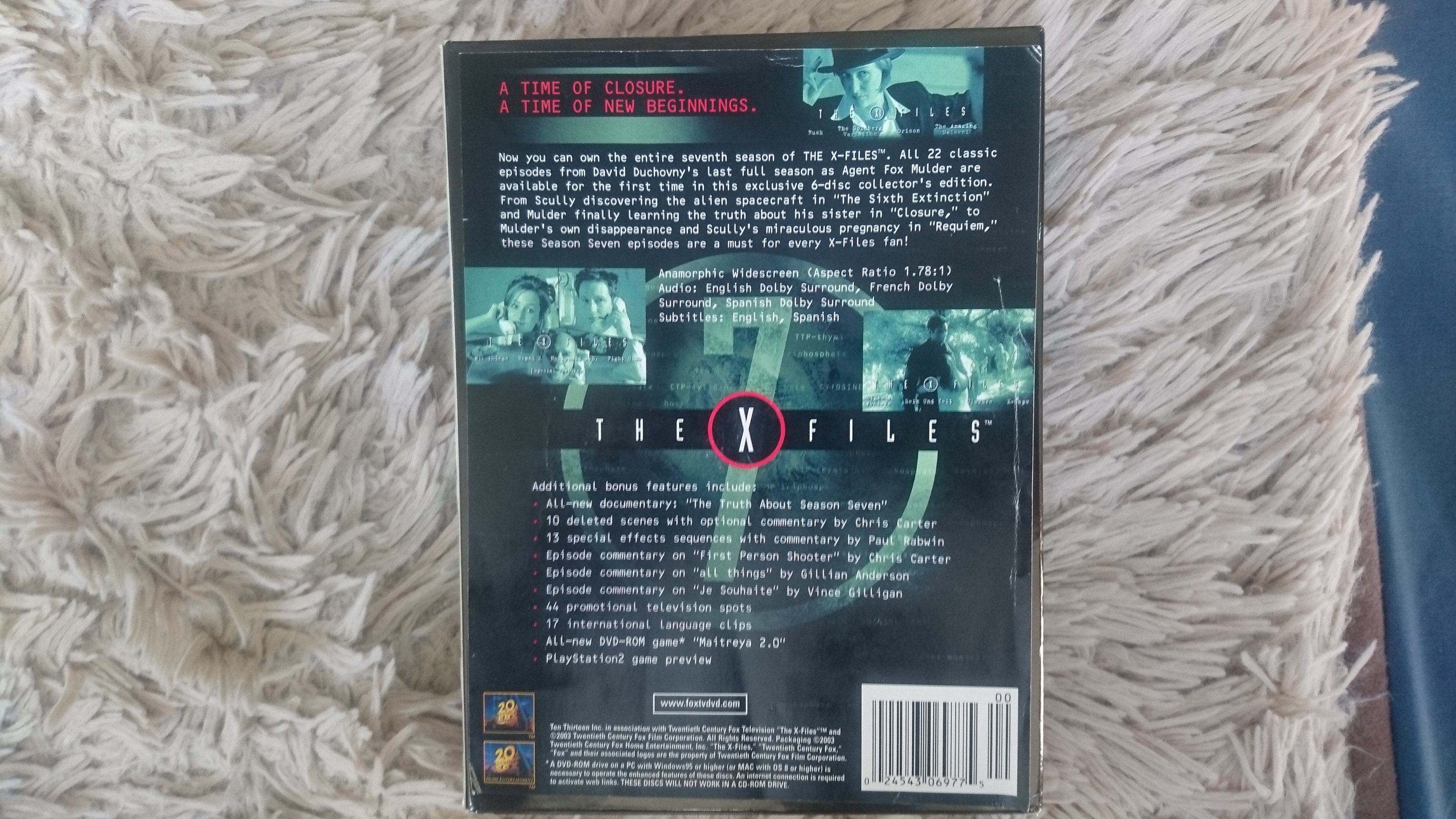 The X-files Complete Seventh Season 6-DVD Box Set USA Region 1 - Etsy