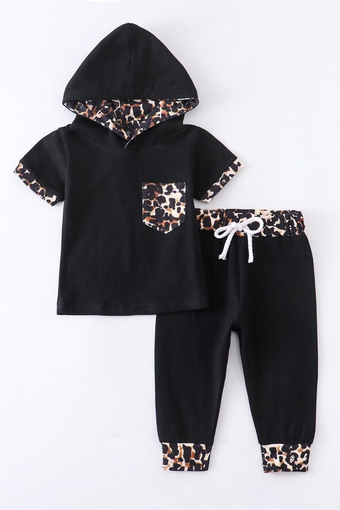 Girls Lounge Set / Toddle Lounge Set / Leopard Outfit - Etsy España