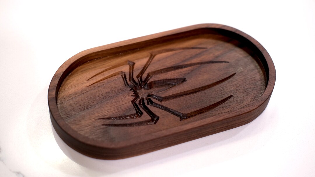 Custom Spider-man Hardwood Catchall Tray - Handmade & Engraved ...