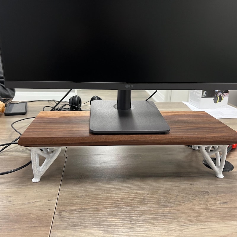 Walnut Monitor Stand - Etsy