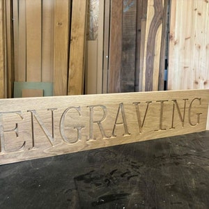 Custom Engraved Hardwood Sign: Personalized Solid Wood Plaque - Etsy