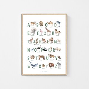 Alphabet Print / Animal Alphabet / Nursery Decor / Kids Wall Art ...