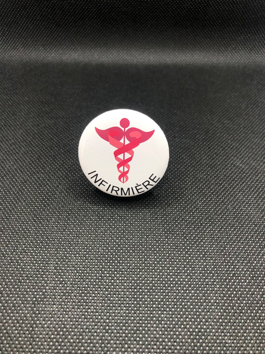 Pink Caduceus Nursing Pin Badge, Nurse, Nursing Assistant, A.M.P, Care ...