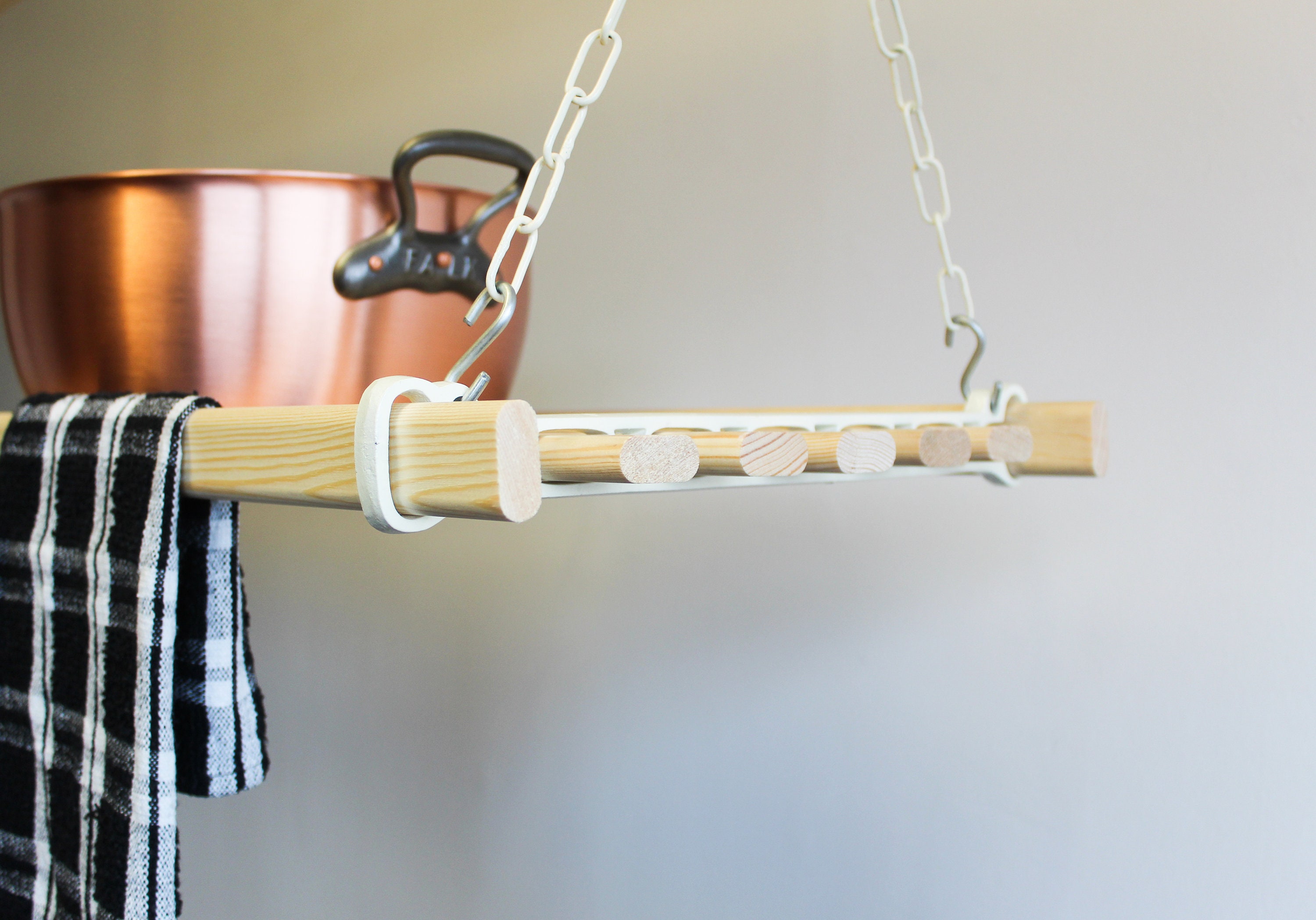 7 Lath Ceiling Hanging Over Island Pot Storage Drying Rack - Etsy