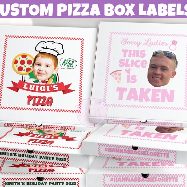 Pizza Box Label - Etsy