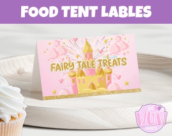 Princess Food Labels - Etsy