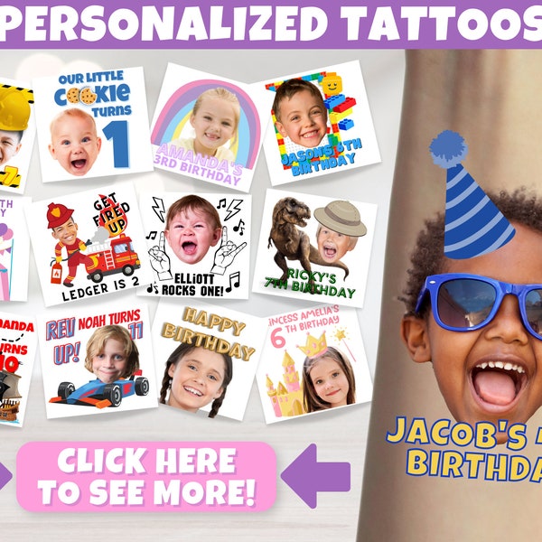 Custom Tattoo Birthday - Etsy