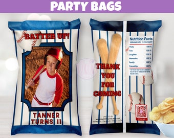 Softball Chip Bag - Etsy