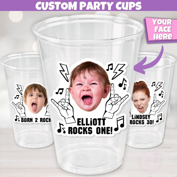 Rockstar Party Cups - Etsy
