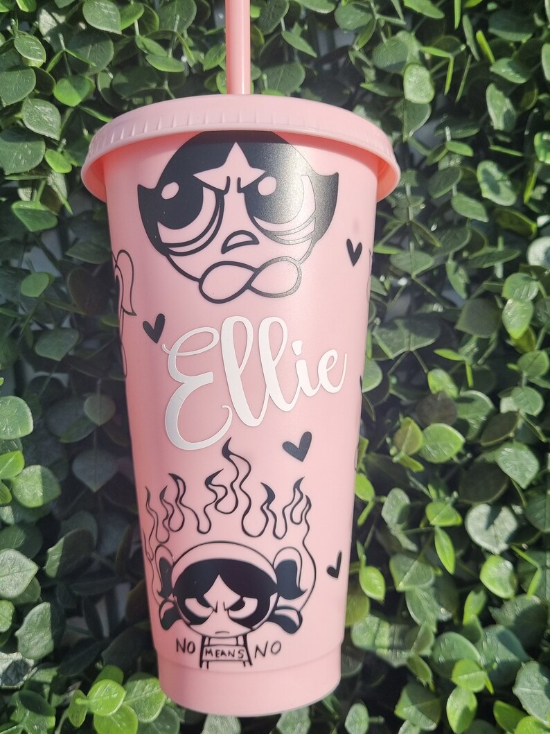Power/puff Girls Inspired Cold Cup Tumbler With Straw and - Etsy