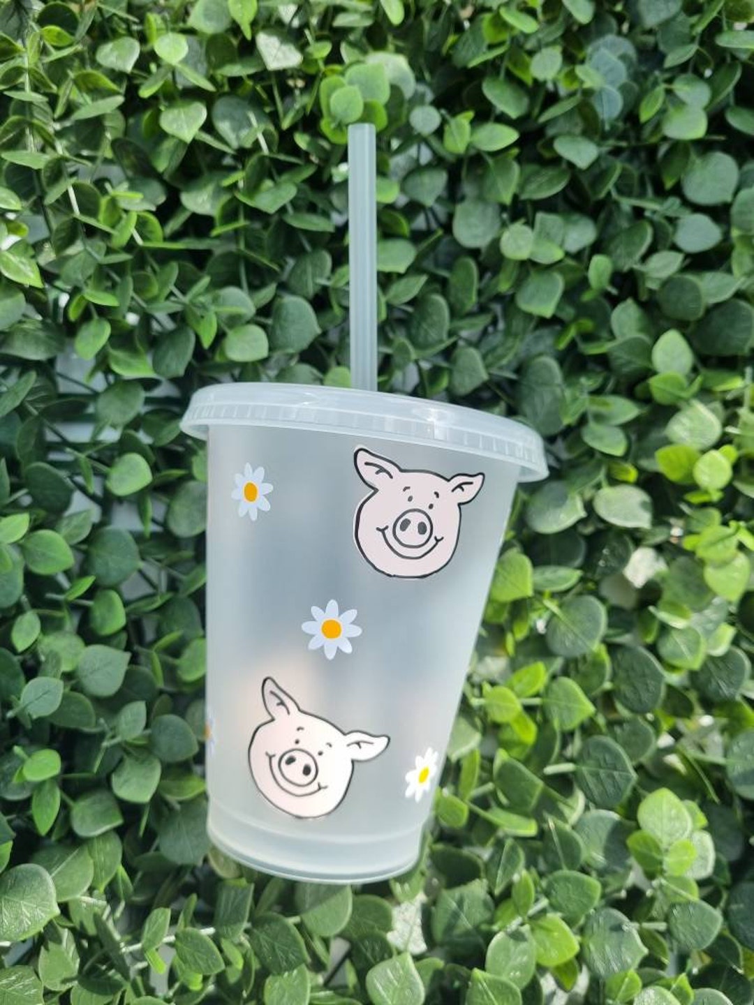 Pig 16oz Cold Cup Pig Tumbler With Lid and Straw. Piggy Pink - Etsy UK