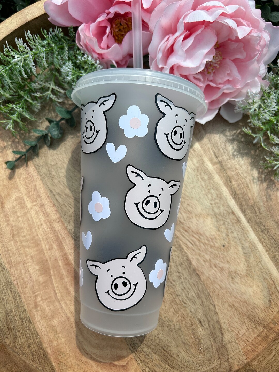 Oink Cold Cup / Piggy Cold Cup/ Piggy Summer Vibes Cold Cup / Pigs - Etsy