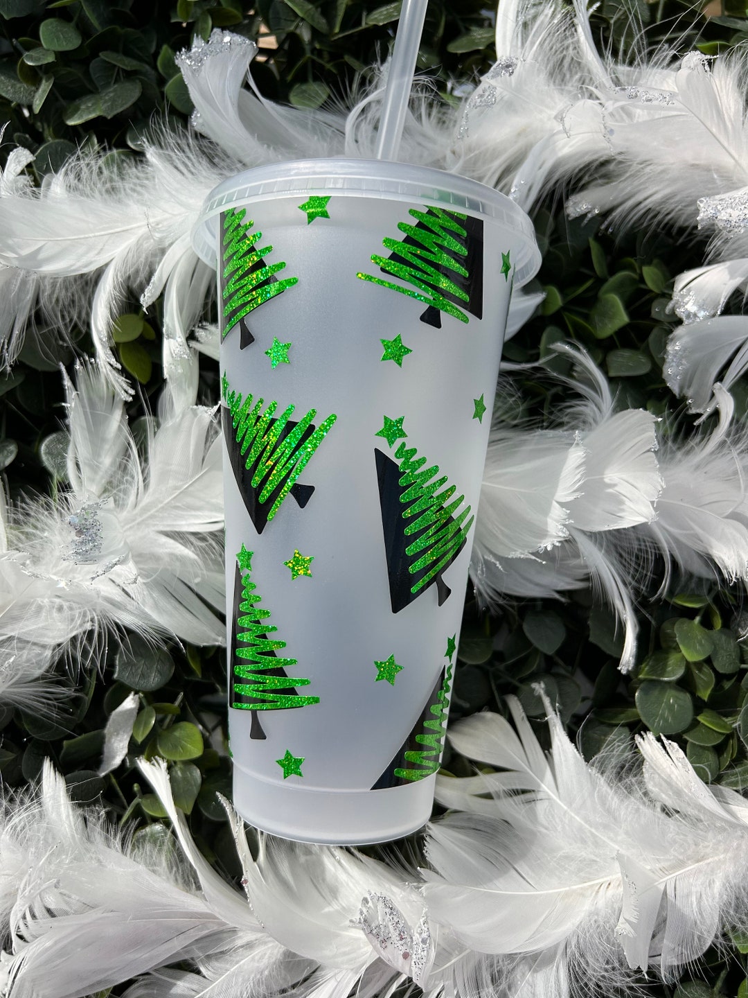 Christmas Tree Cold Cup / Christmas Cold Cup / Christmas - Etsy UK