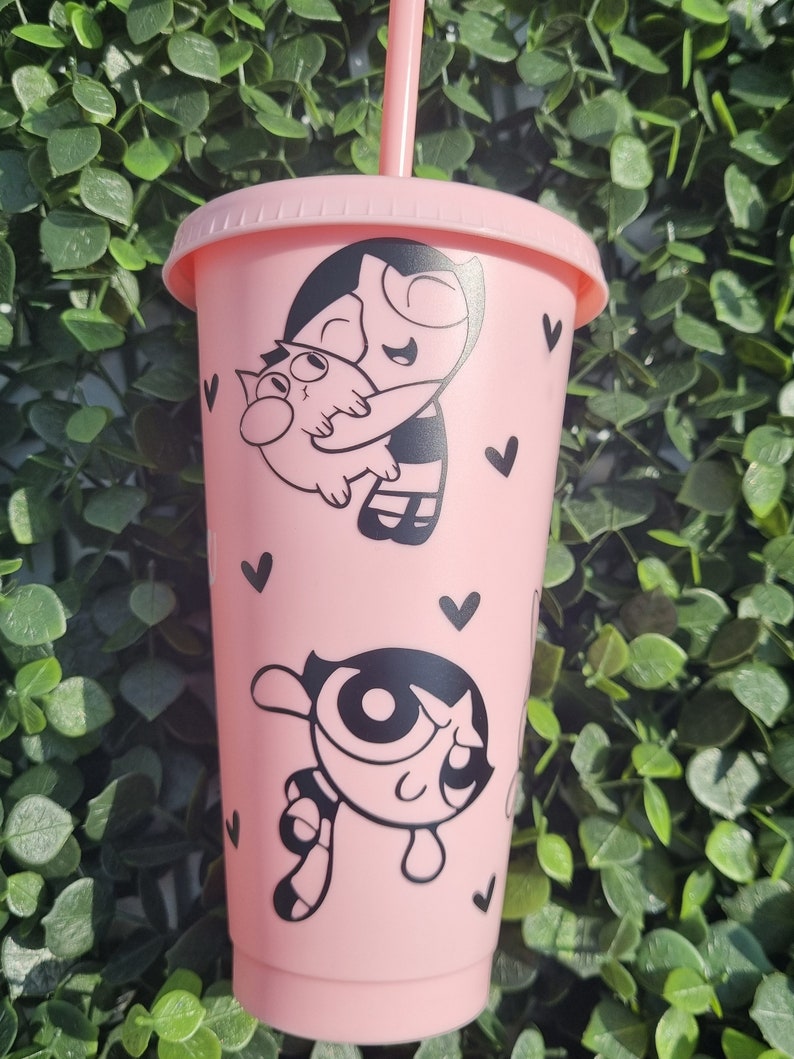 Power/puff Girls Inspired Cold Cup Tumbler With Straw and - Etsy