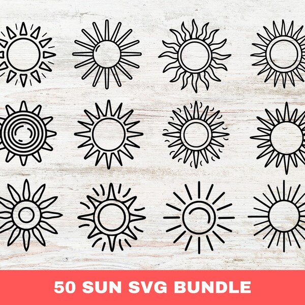 Sun Svg - Etsy