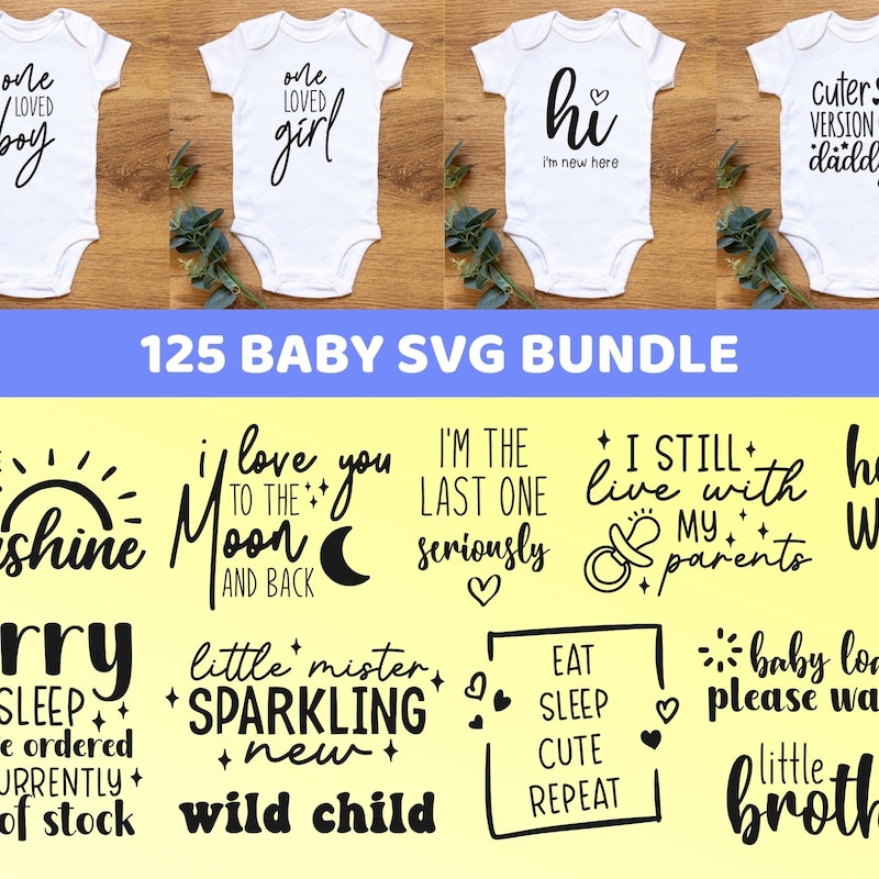 Baby Onesies Svg - Etsy