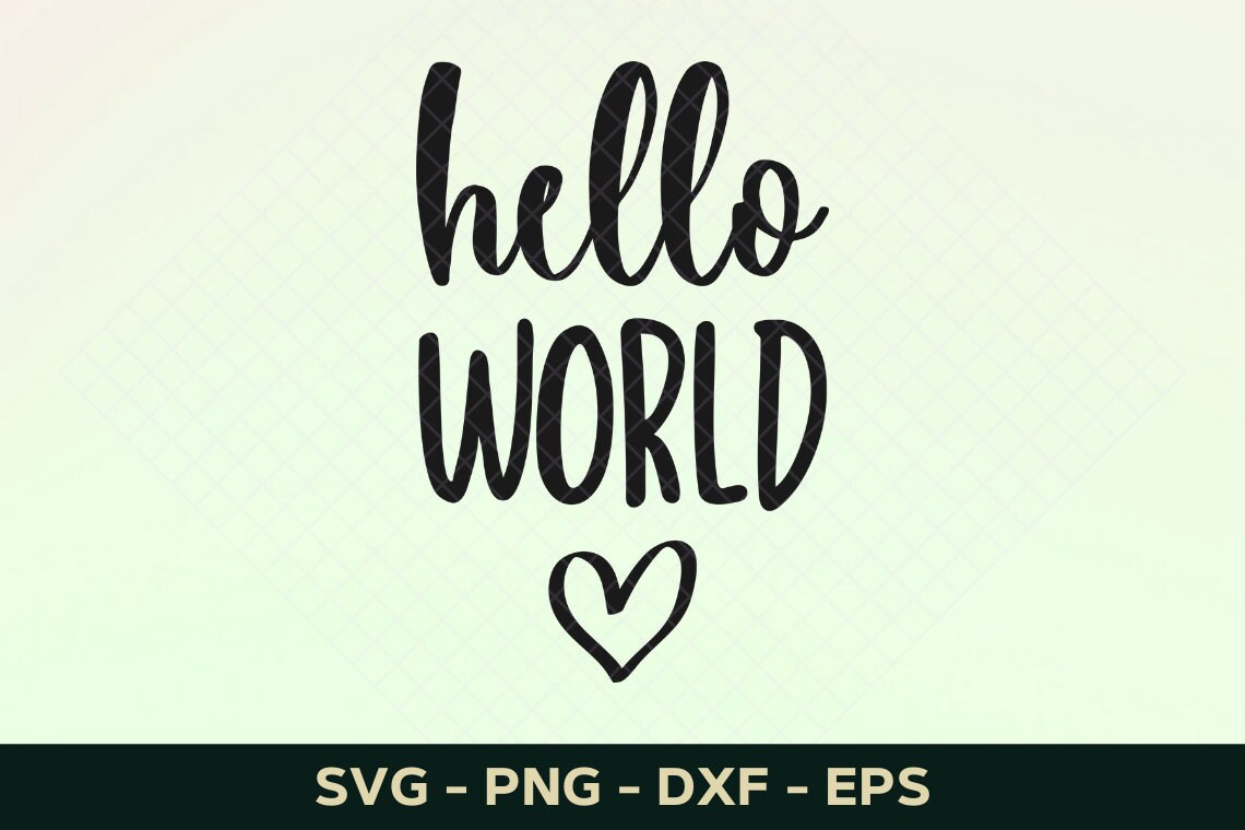 Hello World Svg New Baby Svg Baby Onesie Svg Baby Shirt - Etsy