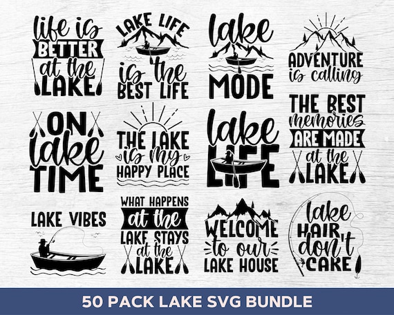 Lake Svg Bundle Lake Life Svg Lake Png Lake House Svg - Etsy Canada