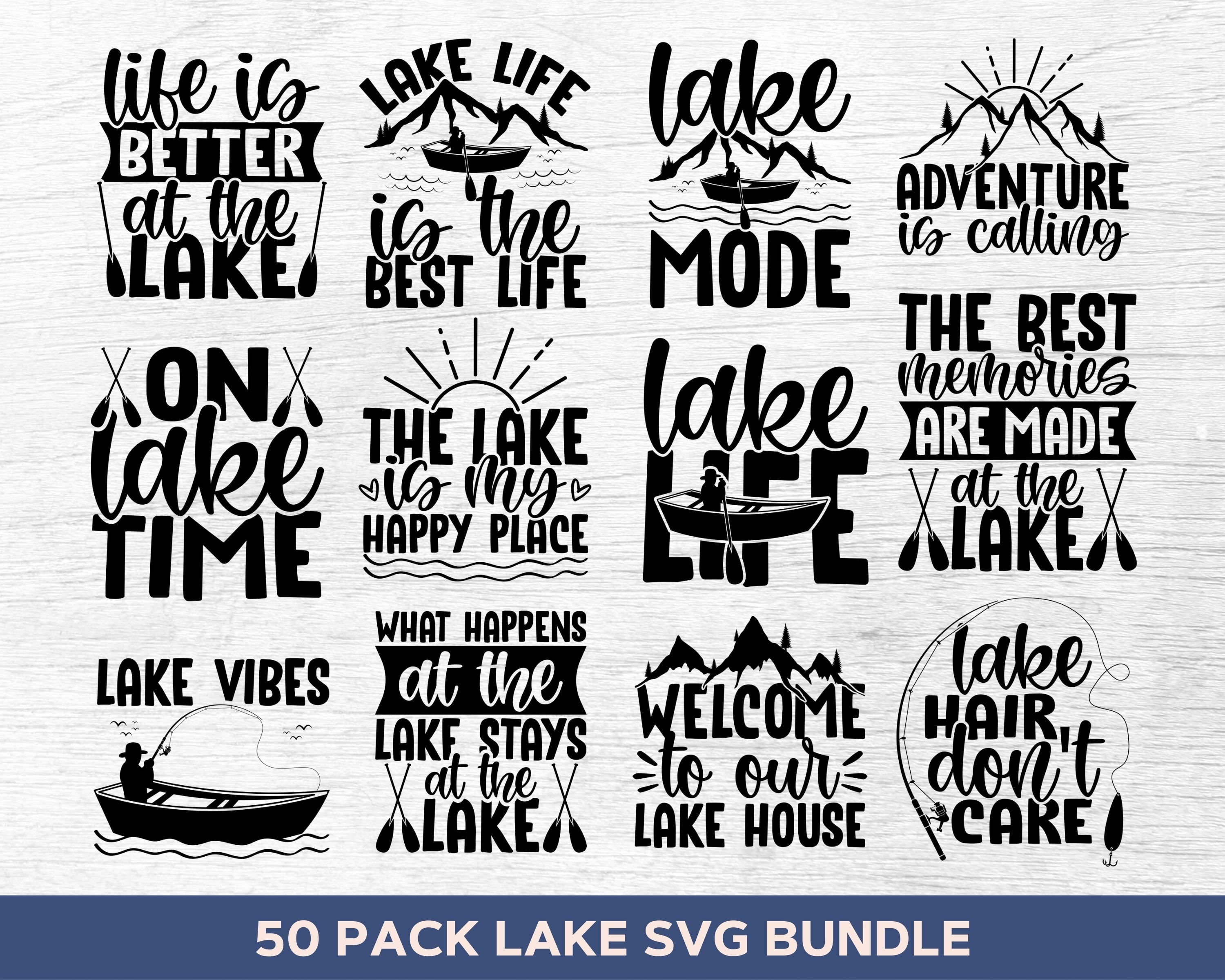 Lake Svg Bundle Lake Life Svg Lake Png Lake House Svg - Etsy