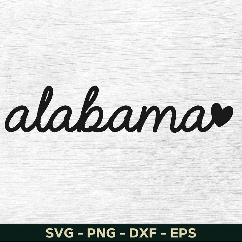 Alabama Svg - Etsy