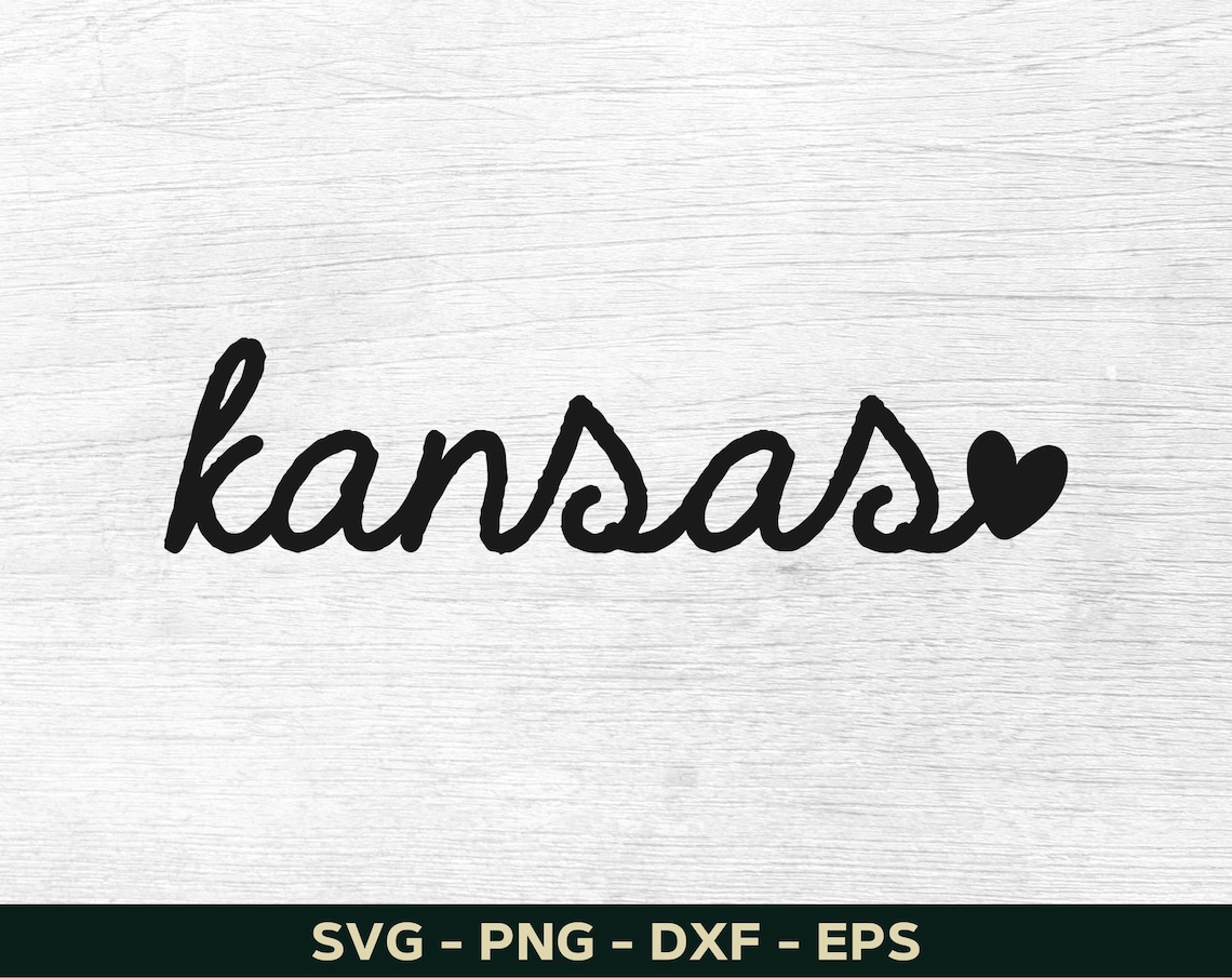 Kansas Svg Kansas Png Kansas Shirt Svg Design Kansas Lover - Etsy