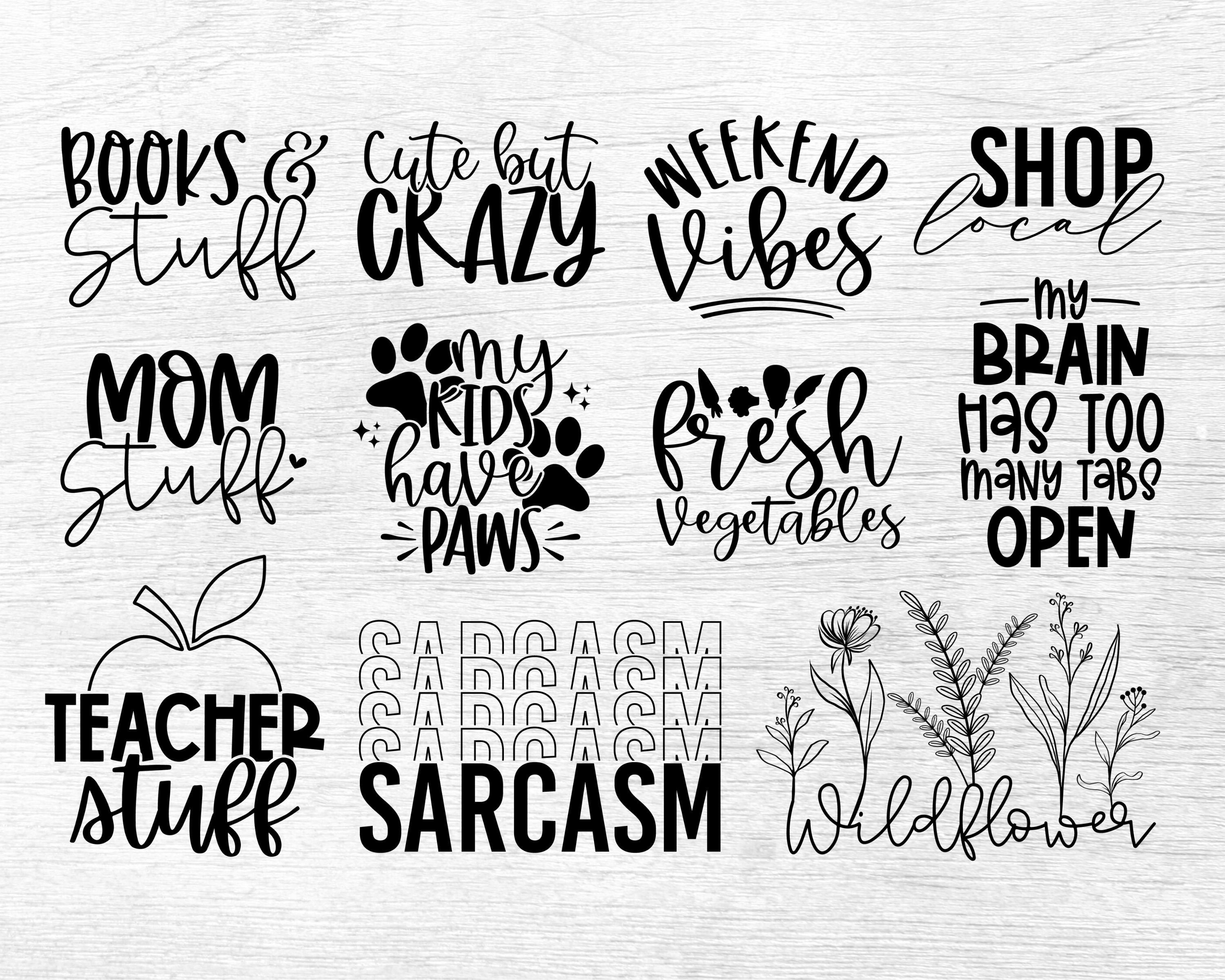 Funny Tote Bag Svg Bundle Tote Bag Quotes Svg Tote Bag Etsy