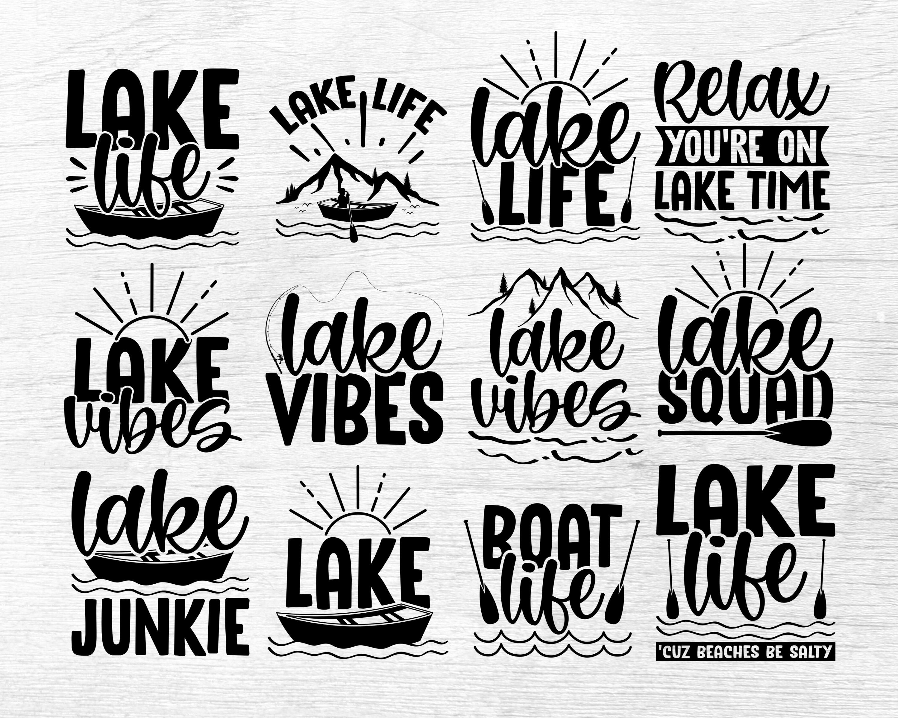 Lake Svg Bundle Lake Life Svg Lake Png Lake House Svg - Etsy