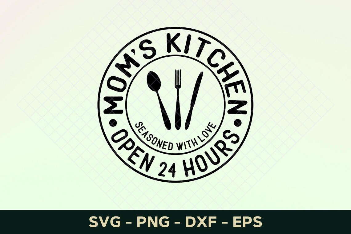 Mom's Kitchen Svg, Kitchen Decor Svg, Kitchen Sign Svg Design, Kitchen ...